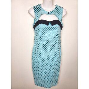 Hell Bunny Vixen | Dresses | Hell Bunny Vixen Aqua Polka Dot Miley ...